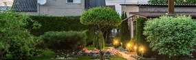 Monzana Sada 8 LED solárních světel nerez – 36,5 cm