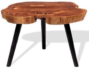 243957 vidaXL Konferenční stolek ze špalků masivní akácie (55–60)x40 cm