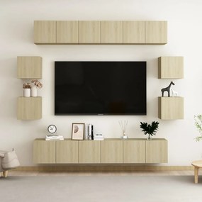10dílný set TV skříněk dub sonoma kompozitní dřevo 3078962