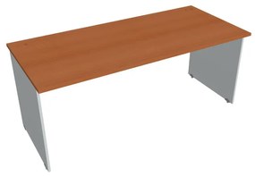 Stůl pracovní rovný 180 cm - Hobis Gate GS 1800 Dekor stolové desky: třešeň, Dekor lamino podnože: šedá