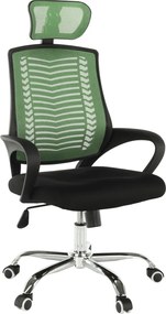 Tempo Kondela Kancelářská židle IMELA TYP 1, zelená/černá/chrom