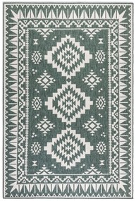 ELLE Decoration, Kusový koberec Gemini 106020 Green z kolekce Elle – na ven i na doma, 160x230, zelená, chodba / předsíň