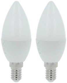 LED žárovka candle svíčka 5W E14 3000K 450LM, 2 pack