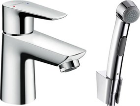 Hansgrohe Talis E, umyvadlová baterie s ruční sprchou Bidette a sprchovou hadicí 160 cm, chromová, 71729000