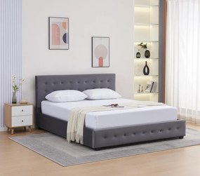 Postel MINDY s úložným prostorem, 160x200, šedá Kondela 0000399607