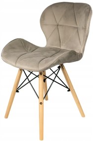 Jídelní židle SKY béžové 4 ks - skandinávský styl