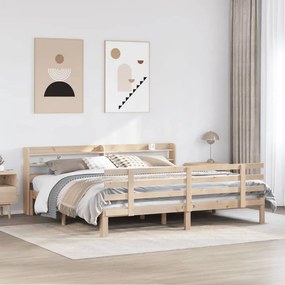 Rám postele s čelem 180 x 200 cm masivní borovice 3306859