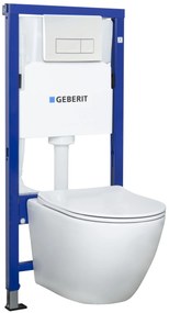 Aplomo Geberit Duofix Kasos/Delta white WC závěsný komplet