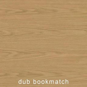 Rozkládací polohovací konferenční stolek HOGO 3v1 | 120-157x62,5-74,5x67 cm | síla horní desky 32 mm | dub bookmatch/černé nohy