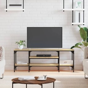 TV stolek dub sonoma 121 x 35 x 45 cm kompozitní dřevo a železo - Default Title