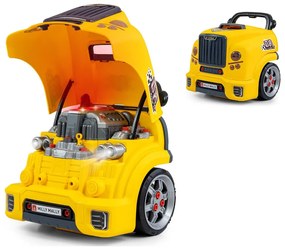 Realistický model přední části auta s otevírací kapotou Milly Mally N-GINE yellow