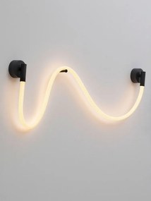Bílé/matně černé ocelové LED nástěnné svítidlo Ilane – Nova Luce
