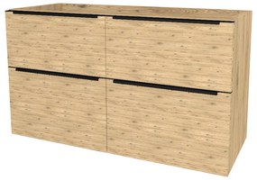 Mereo Mereo, Mailo, koupelnová skříňka 121 cm, černé madlo, Multidecor, CN593SBDSAN