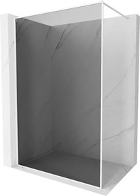 Mexen, Mexen Kioto-XF sprchová stěna s rámem 100 x 202 cm, grafit 10 mm, bílá - 800-100-104-20-40-X