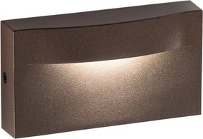 FAN LED-MOBULA-AP-BRO Nástěnné LED svítidlo Mobula (bronzo) 8 W, 1100 lm, 3000 K, IP65, 137 x 40 x 75 mm - FANEUROPE