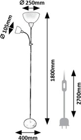 Rabalux ACTION PRO stojací lampa 74109