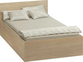 Postel 120x200 s kovovým roštem a úložným prostorem, dub sonoma, DOLI Kondela 0000398686
