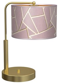 Milagro Stolní lampa ZIGGY 1xE27/60W/230V růžová/zlatá MI1583