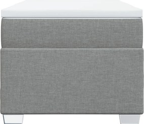 Box spring postel s matrací světle šedá 80 x 200 cm textil 3285088