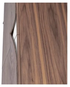 Hnědá komoda v dekoru ořechového dřeva Woodman Flop, 65 x 120 cm