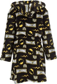 Dětský / chlapecký coral fleece župan s kapucí Batman, EU 104 Hnědá