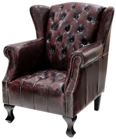 furniture-nabytek.cz - Kožené křeslo Chesterfield
