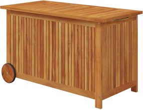 Zahradní úložný box s kolečky 90 x 50 x 58 cm masivní akácie 319711