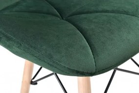 Zelené designové křesílko MURET VELVET DSW