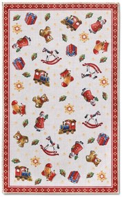 Villeroy & Boch, DOPRODEJ: 50x80 cm Kusový koberec Villeroy & Boch Toy's delight s potiskem 106192 Red, Multicolor, 50x80, červená, obývací pokoj