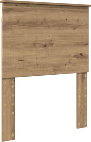 Rám postele Umělecký dub 75 x 190 cm Masivní borové dřevo 3411081