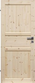 Normandia Interiérové dveře 80 L, 850 × 1985 mm, masivní dřevo, levé, borovice, plné