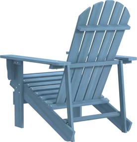 Zahradní židle Adirondack masivní jedlové dřevo modrá 315875