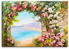 Malvis ® Reprodukce obrazu Květinová brána Velikost: 90x60 cm