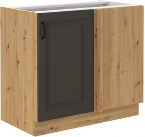 Kuchyňská skříňka Stilo 105 ND 1F BB korpus dub artisan, dvířka šedá