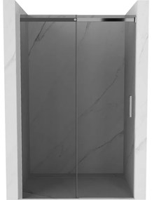 Mexen Omega rozsouvací sprchové dveře 130 cm, Grafitově černá, Chromovaná - 825-130-000-01-40