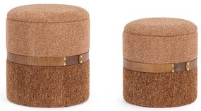 BIZZOTTO Set 2 taburetek TANYA hnědé 0721889