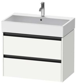 Duravit Ketho.2 - Umyvadlová skříňka 55x78x46 cm, 2 zásuvky, matná bílá K25277018180000