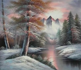 Zasněžený Neverland - 60 x 90 cm
