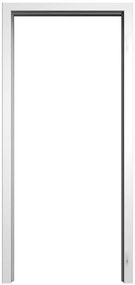Zárubeň NORMAL pro celoskleněné dveře - CPL LAMINÁT - Bílá hladká Průchozí šířka (cm): 90, Průchozí výška (cm): 197