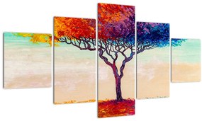 Obraz malovaného stromu (125x70 cm)