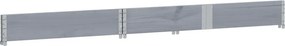 Zahradní truhlík šedý 150x50 cm masivní borové dřevo 3295405
