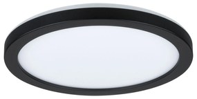 Paulmann 70997 Atria Shine, černé stropní svítidlo s korónou, 11,2W LED 3000K, průměr 19cm