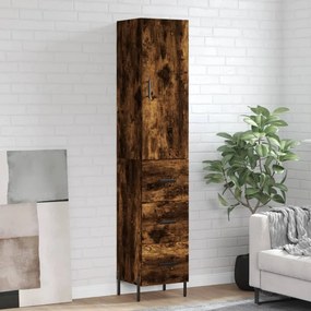 Skříň highboard kouřový dub 34,5 x 34 x 180 cm kompozitní dřevo 3198862