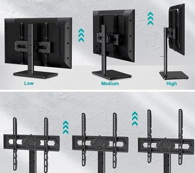 Univerzální stojan TV 32"-55" Cabletech UCH0022-S, nosnost 40kg