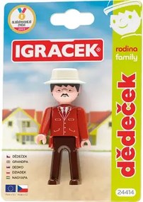 EFKO Igráček Dědeček / Edice Rodina / Kloubová figurka / Na kartě / od