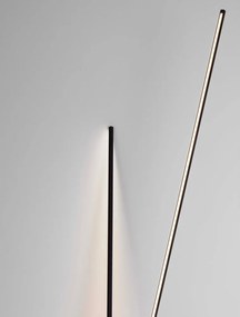 Matně černá kovová LED stojací lampa s ohybatelnou konstrukcí (výška 181 cm) Kimolia – Nova Luce