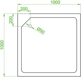 Terra Hydromasážní box LISA 100x100