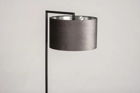 Stojací designová lampa Pallas Black and Silver