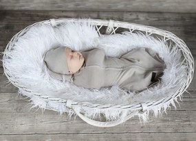 Sleepee Bavlněná zavinovačka od 3 kg  BOHO, ZELENÁ + čepička ZDARMA