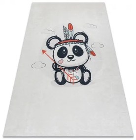 Dywany Luszczow Dětský kusový koberec BAMBINO 1129 pratelný panda, protiskluz, krém Rozměr koberce: 140 x 190 cm